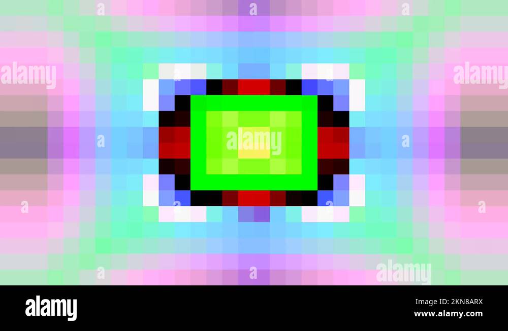 Computer generate 8 bit effect, colorful pixel background, pixel square ...