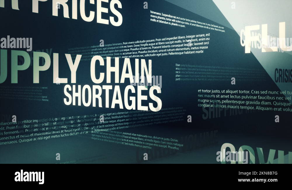 2021-2022 Global Supply Chain Crisis Related Terms Seamless Background ...