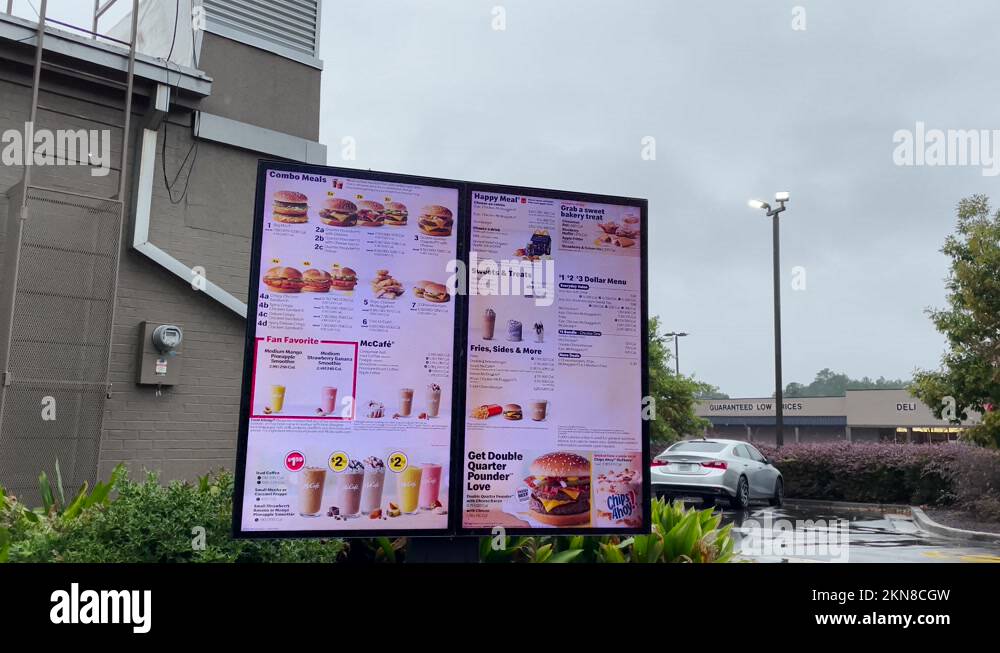 Mcdonalds menu sign Stock Videos & Footage - HD and 4K Video Clips - Alamy