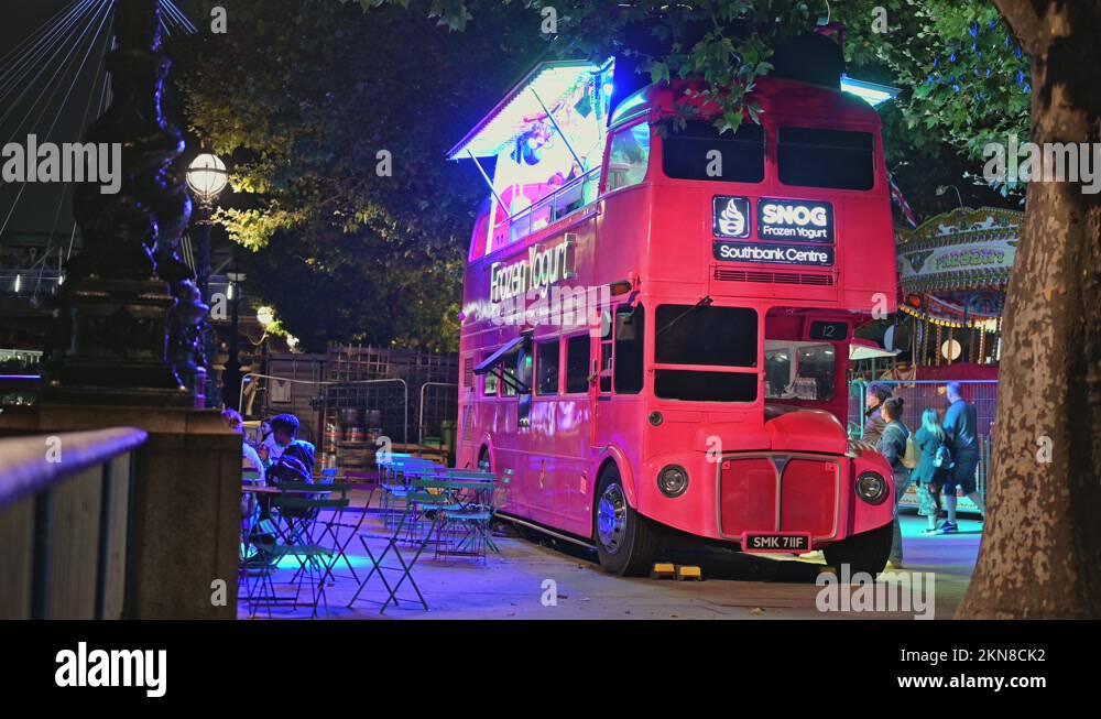 Double decker dining bus restaurant Stock Videos & Footage - HD and 4K ...