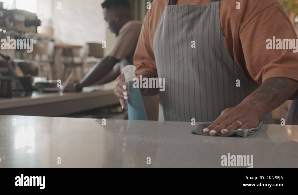 Waiter cleaning bar counter Stock Videos & Footage - HD and 4K Video ...