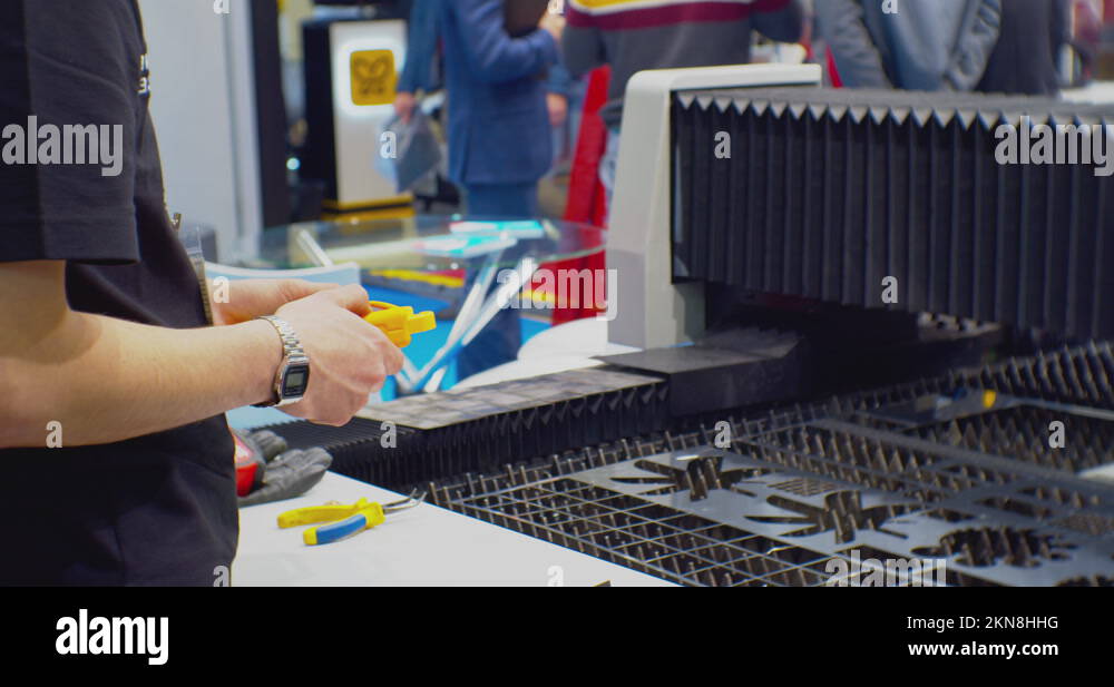 Operator using modern machine Stock Videos & Footage - HD and 4K Video ...