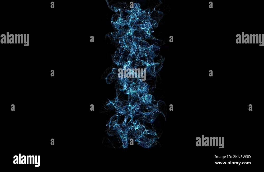 Abstract line of blue line on black. 4K loop motion background, light ...