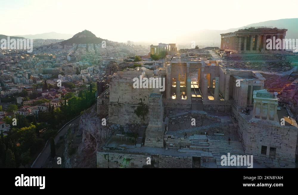 Acropolis city of Athens parthenon, symbol of ancient Greece, Mount ...