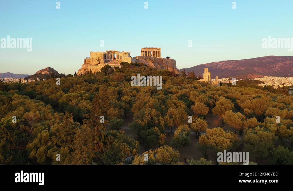 Acropolis city of Athens parthenon, symbol of ancient Greece, Mount ...