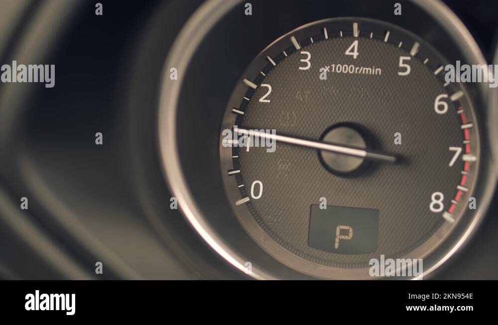 Dashboard In Car And Tachometer. Engine Rpm Meter. Speedometer ...