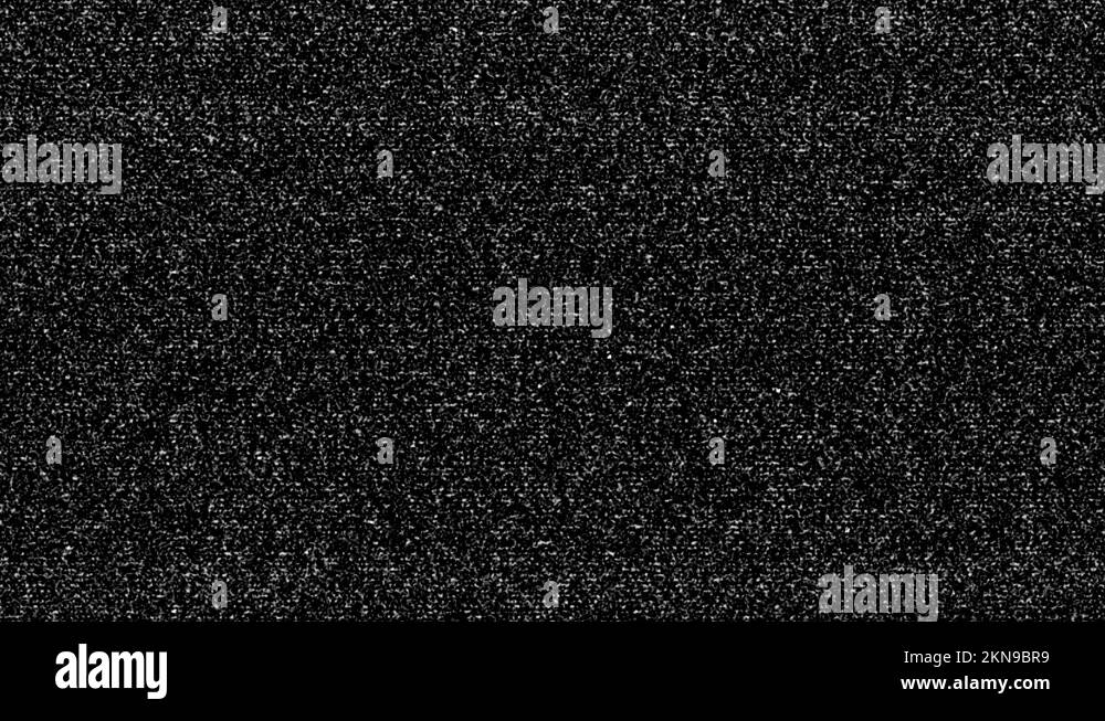 Seamless looped tv snow or noise background. Detuned analog televisor ...