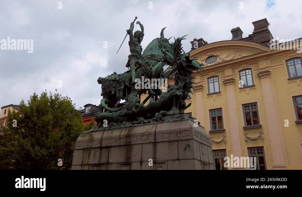 Statue of george and dragon Stock Videos & Footage - HD and 4K Video ...