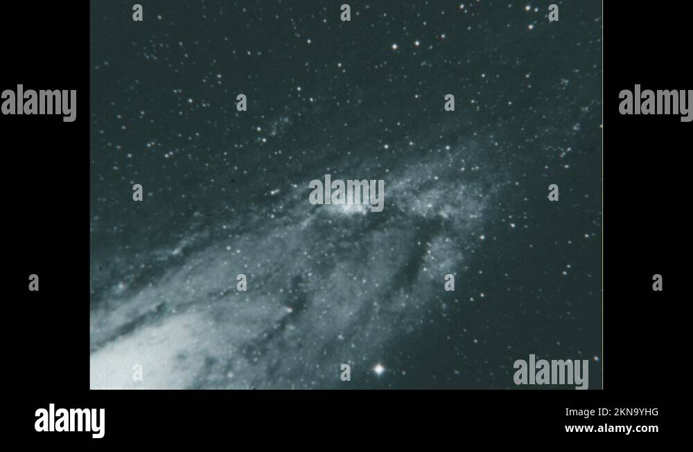 1960s: Photograph of the Western arm of the Milky Way galaxy. Hand ...