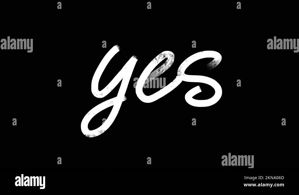 Animated Hand drawn illustration calligraphy text lettering. White ...