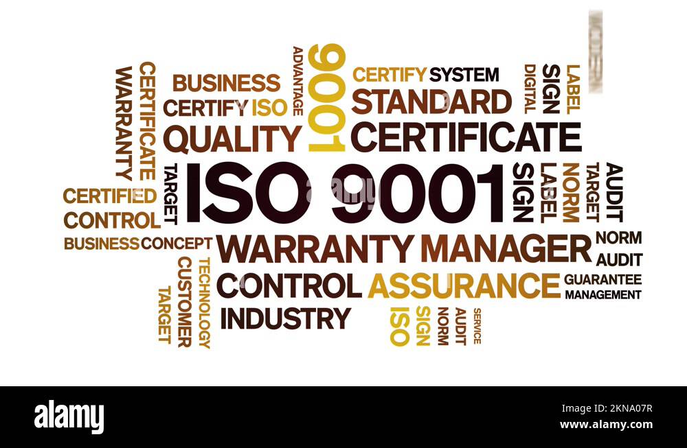 ISO 9001 animated word cloud,design animation kinetic typography ...