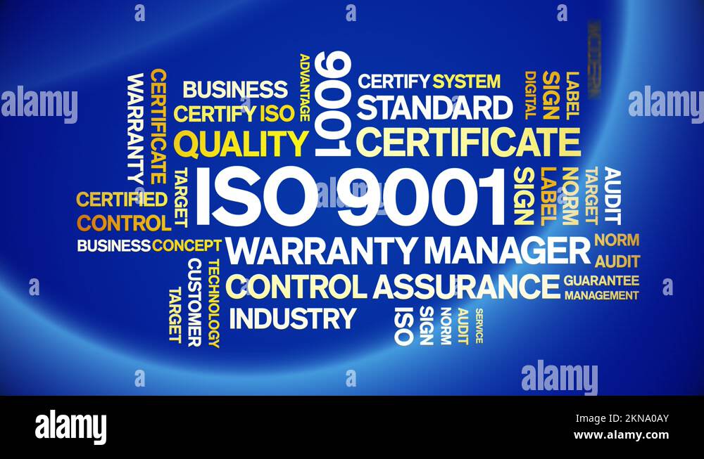 ISO 9001 animated word cloud,design animation kinetic typography ...