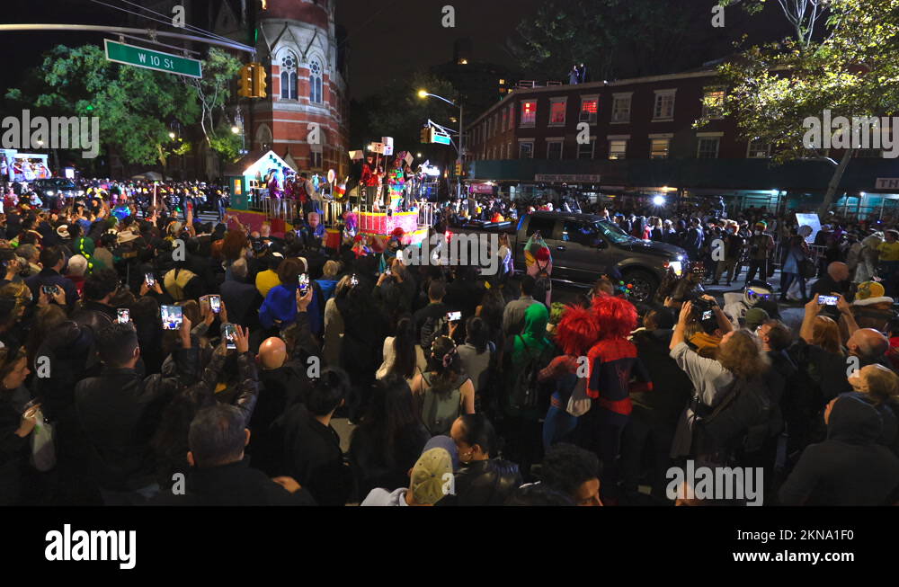 A Crowd Of People Attend The 48th Annual Village Halloween Parade NYC ...
