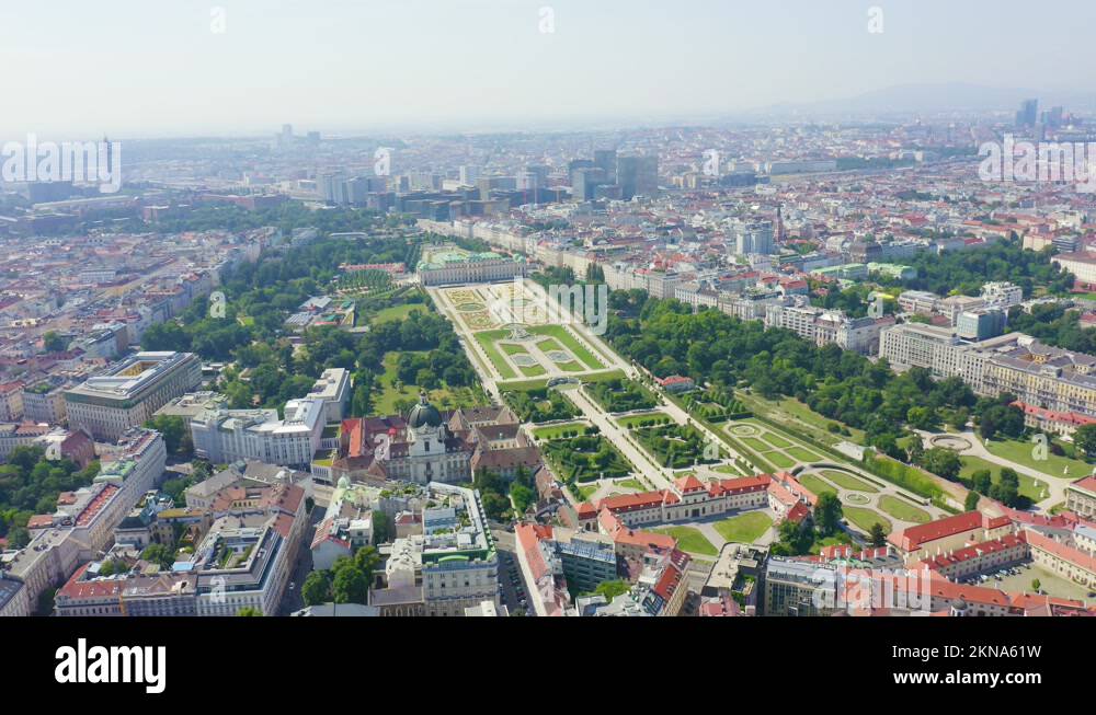 Vienna, Austria. Belvedere is a baroque palace complex in Vienna. Built ...