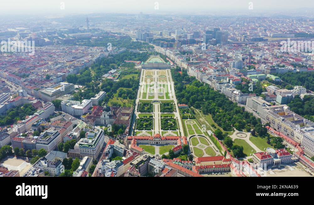 Vienna, Austria. Belvedere is a baroque palace complex in Vienna. Built ...