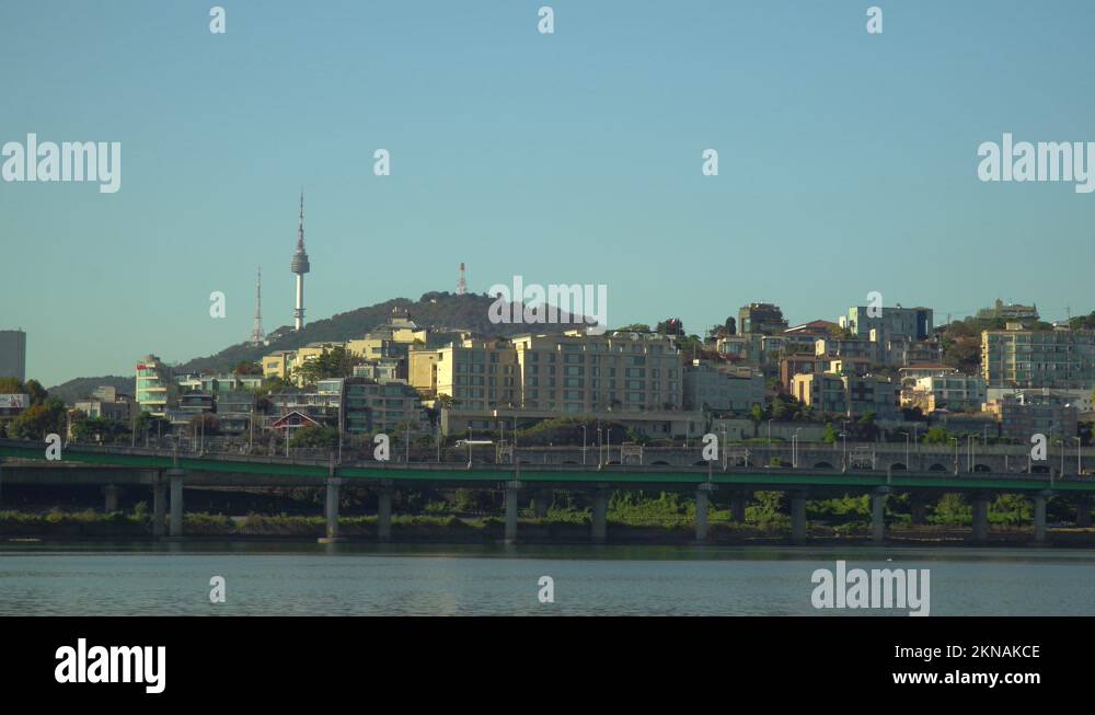Seoul, Yongsan District, N Seoul Tower, Gangbyeon Expressway, Hangang ...