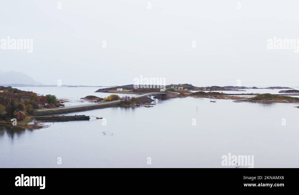 Storseisundet Bridge In The Atlantic Road In Averoy, More og Romsdal ...