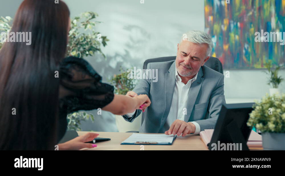 Candidate for position of secretary to boss in company is at job ...