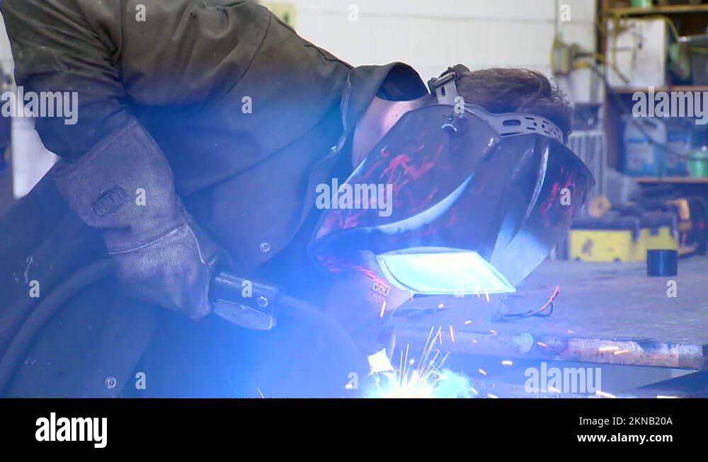 Weld helmet Stock Videos & Footage - HD and 4K Video Clips - Alamy