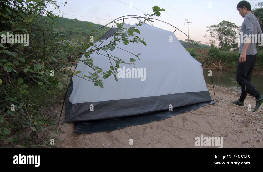 One man tent Stock Videos & Footage - HD and 4K Video Clips - Alamy