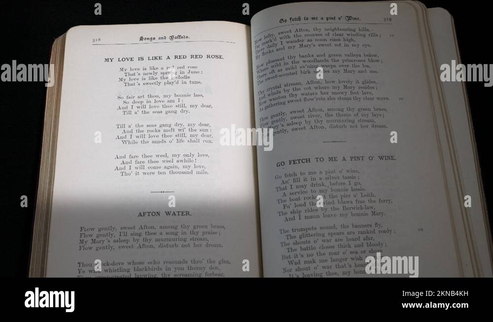 Burns poems Stock Videos & Footage - HD and 4K Video Clips - Alamy