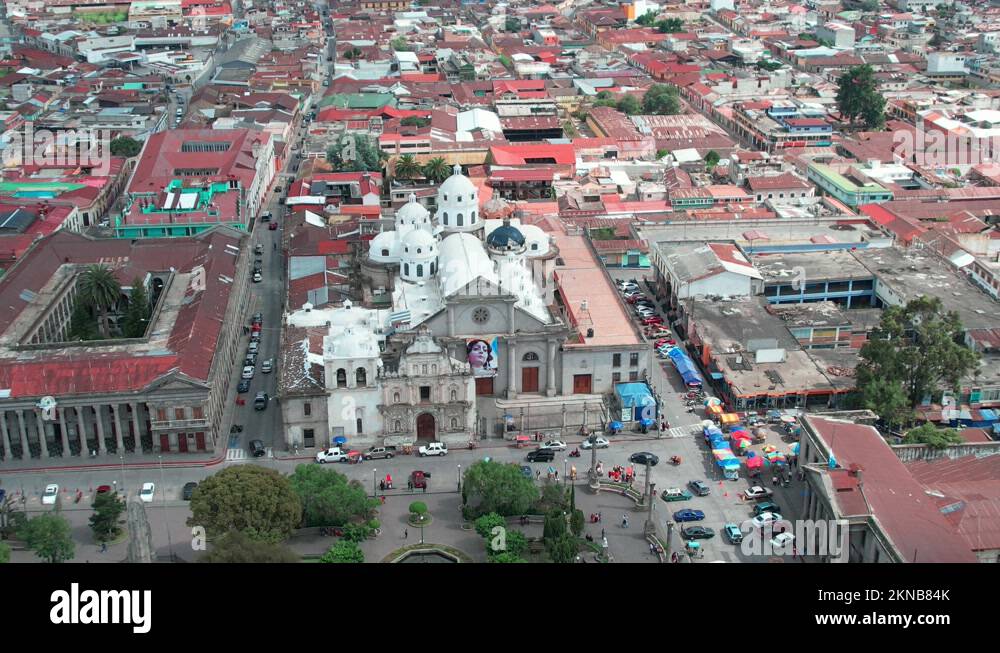 Quetzaltenango Cathedral. Catedral del Espíritu Santo. Old church in ...