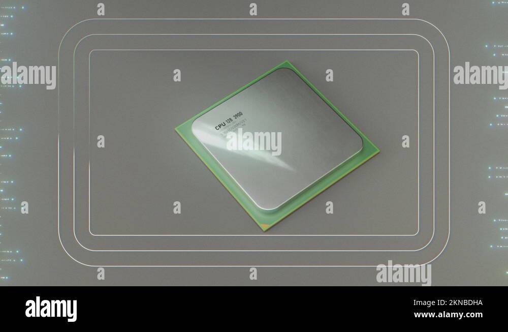 CPU Technology Presentation. Advanced Technology Concept Visualization ...