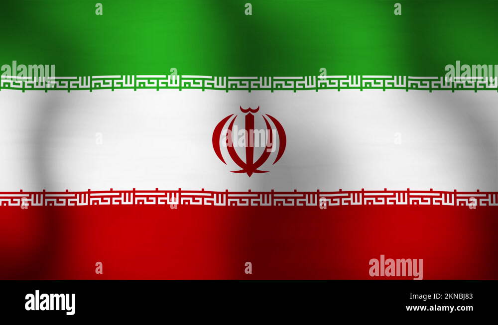 Flag of Iran Close Up Animation Loops Stock Video Footage - Alamy