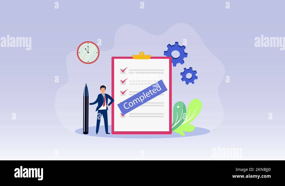 Checklist with tasks Stock Videos & Footage - HD and 4K Video Clips - Alamy