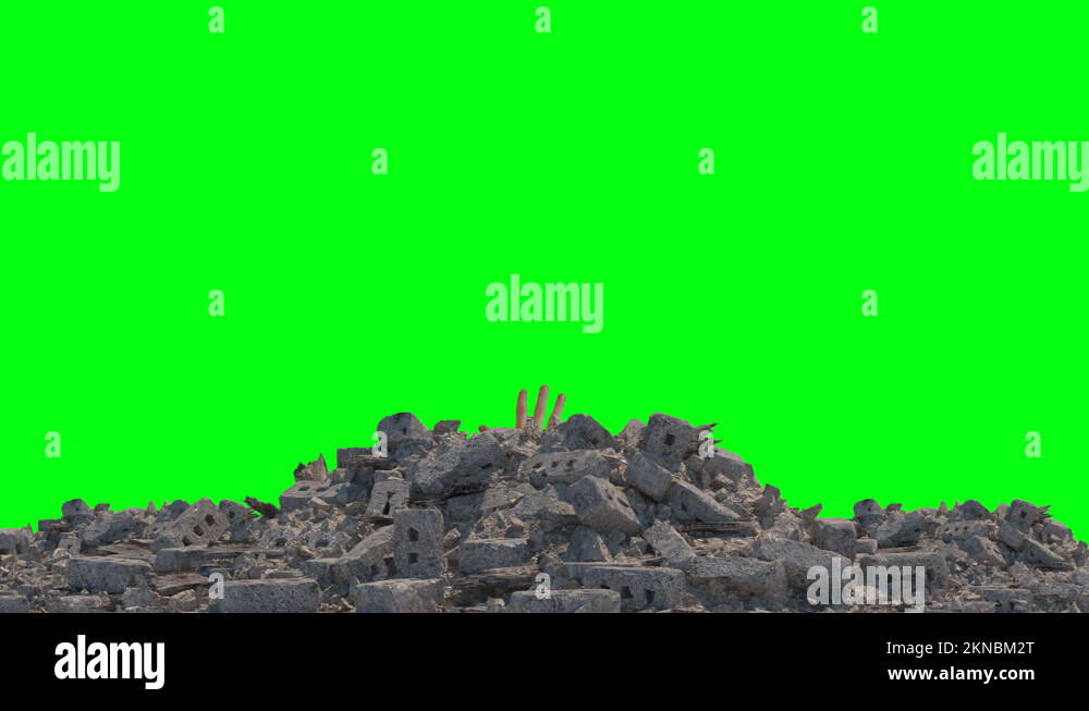 Hand rising out of rubble on green screen Stock Video Footage - Alamy