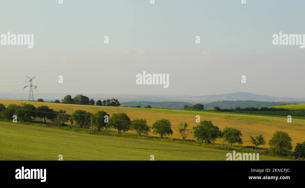 Field landscape with power poles Stock Videos & Footage - HD and 4K ...