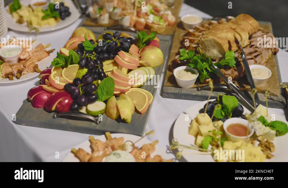 Buffet service table setting Stock Videos & Footage - HD and 4K Video ...