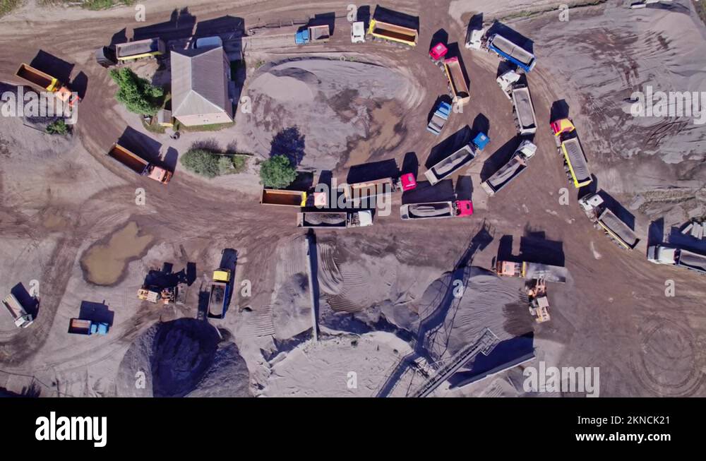 Industrial extraction of stone for construction industry Stock Video ...