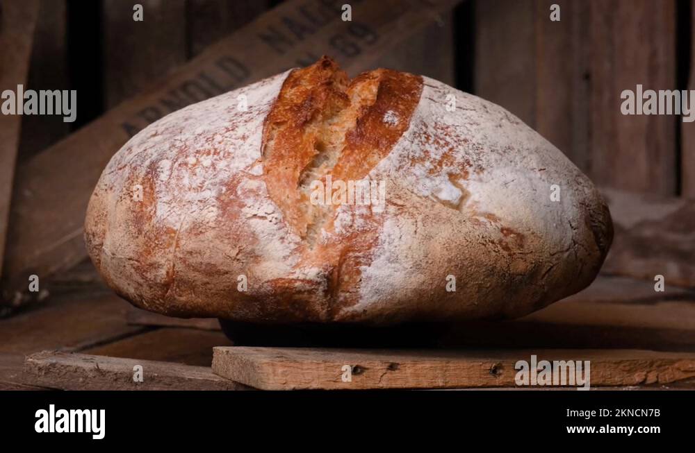 Round loaf sourdough bread Stock Videos & Footage - HD and 4K Video ...