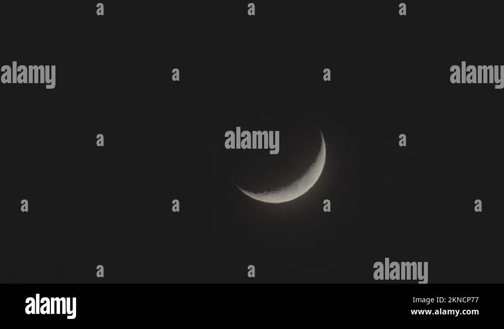Crescent moon at night Stock Videos & Footage - HD and 4K Video Clips ...