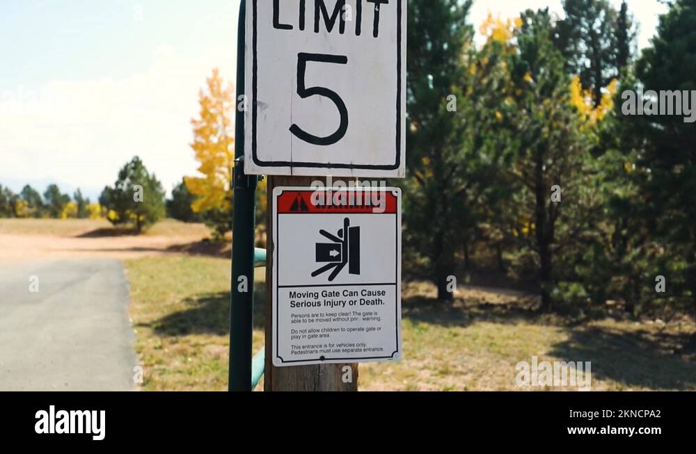 Gate warning signs Stock Videos & Footage - HD and 4K Video Clips - Alamy