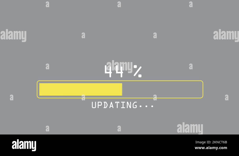 Animation of line progress bar with percent counter on ultimate grey ...