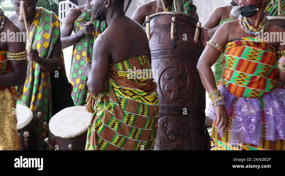 African traditional dancers and drums Accra Ghana 4K Stock Video ...