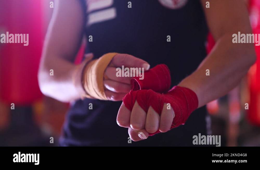 Female boxer wrapping hands Stock Videos & Footage - HD and 4K Video ...