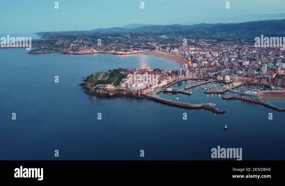 Gijon at night Stock Videos & Footage - HD and 4K Video Clips - Alamy