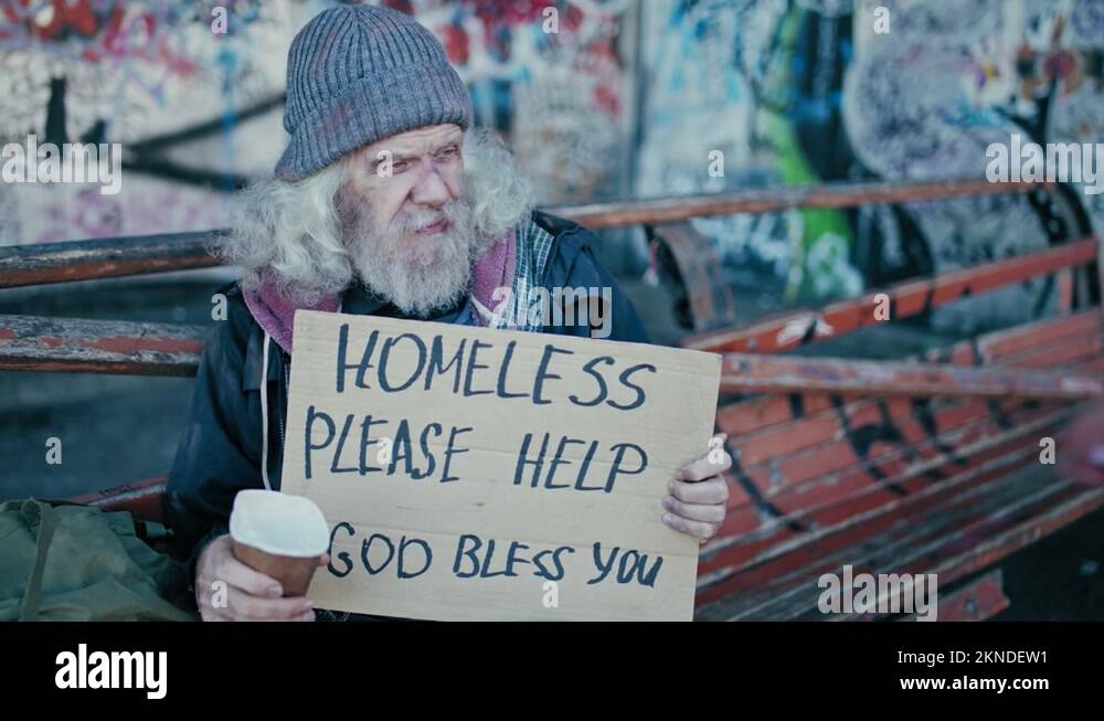 Helping homeless woman street Stock Videos & Footage - HD and 4K Video ...