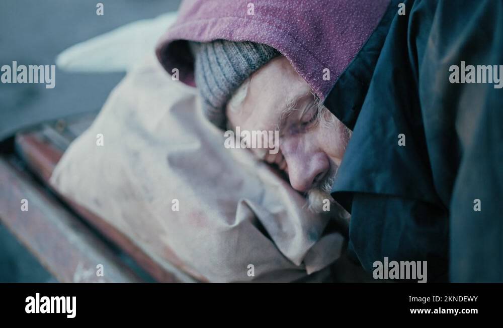 Man poverty sleeping street Stock Videos & Footage - HD and 4K Video ...