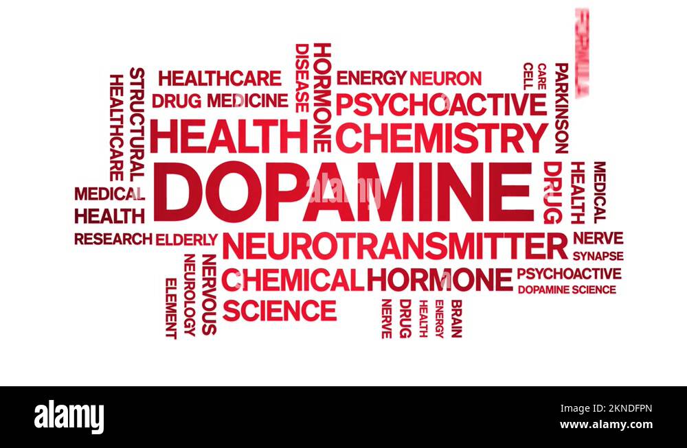 Dopamine animated word cloud,animation text kinetic typography seamless ...