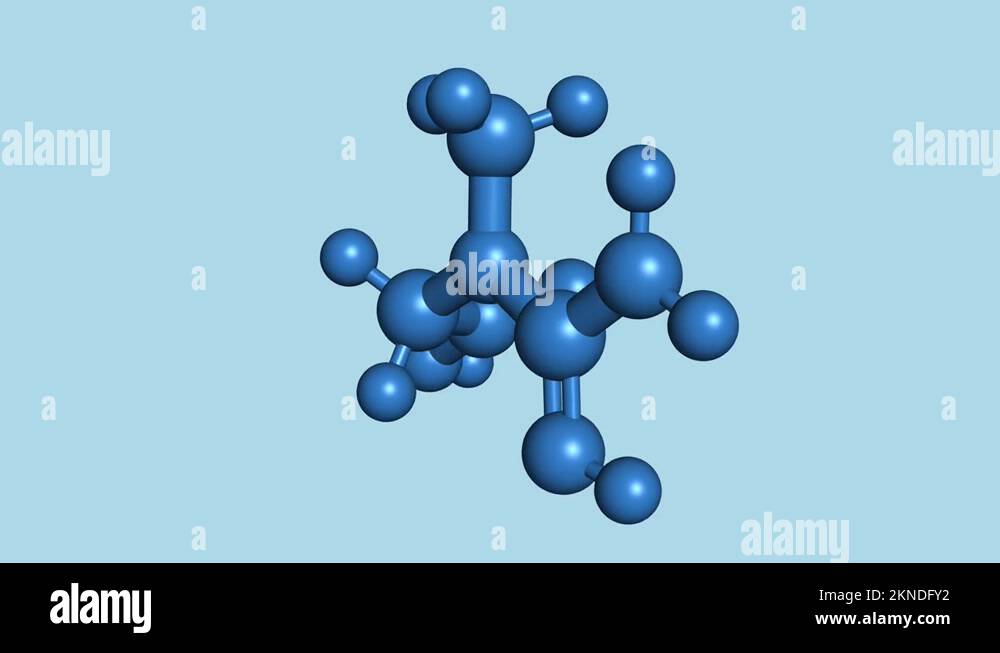 Creatine molecule chemical structure on blue background molecular Loop ...