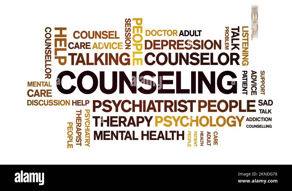 Counseling animated word cloud,animation text kinetic typography ...