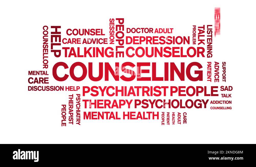 Counseling animated word cloud,animation text kinetic typography ...