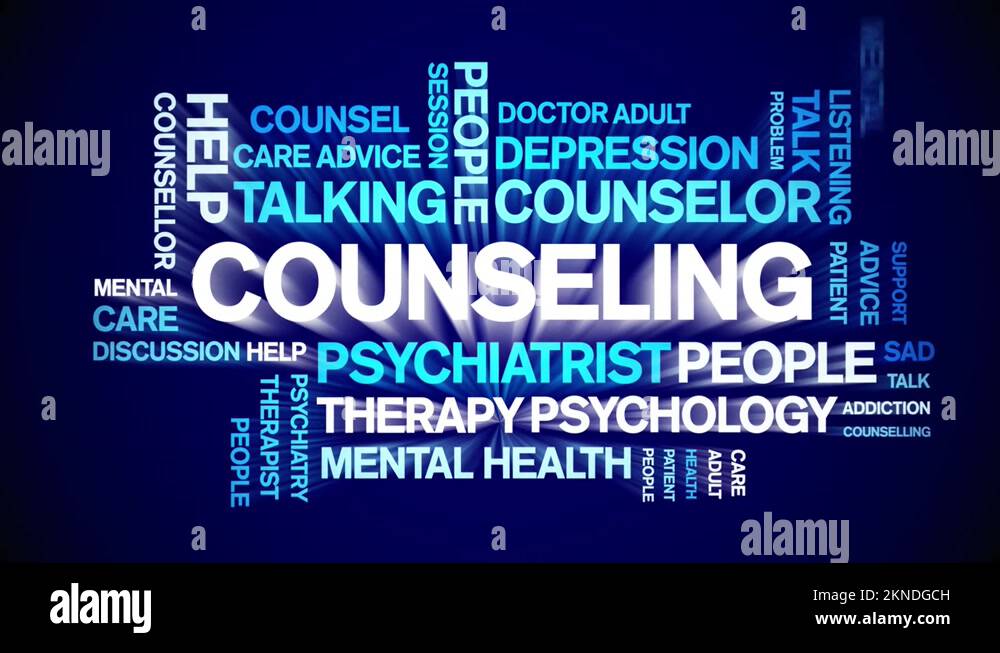 Counseling animated word cloud,animation text kinetic typography ...