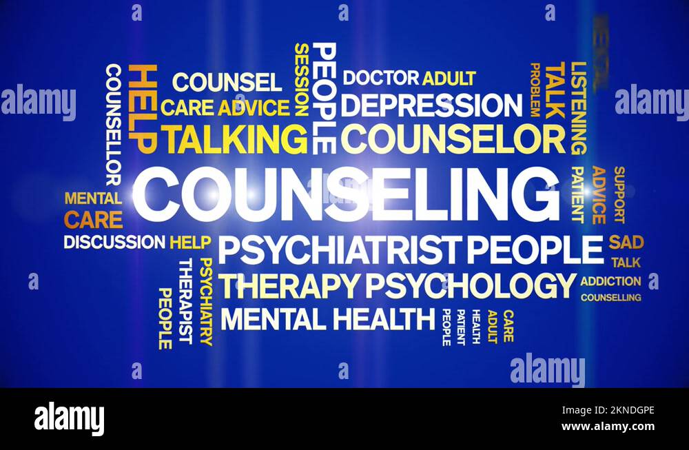 Counseling animated word cloud,animation text kinetic typography ...