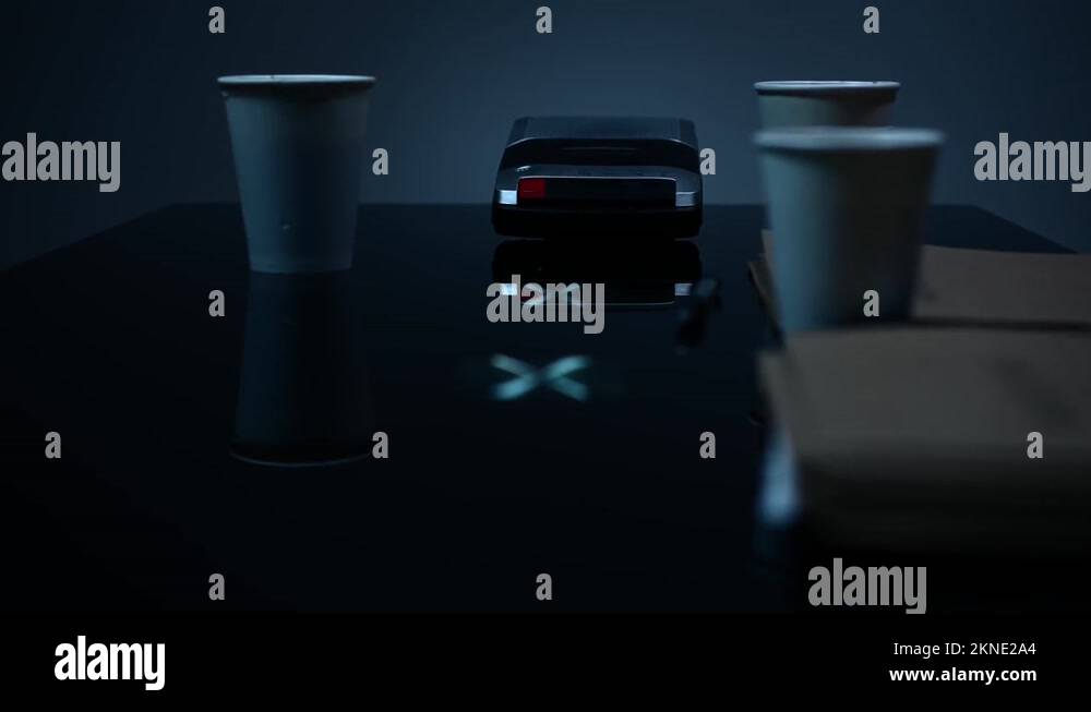 Cinematic Police Interrogation Room Ready For Interview Stock Video ...