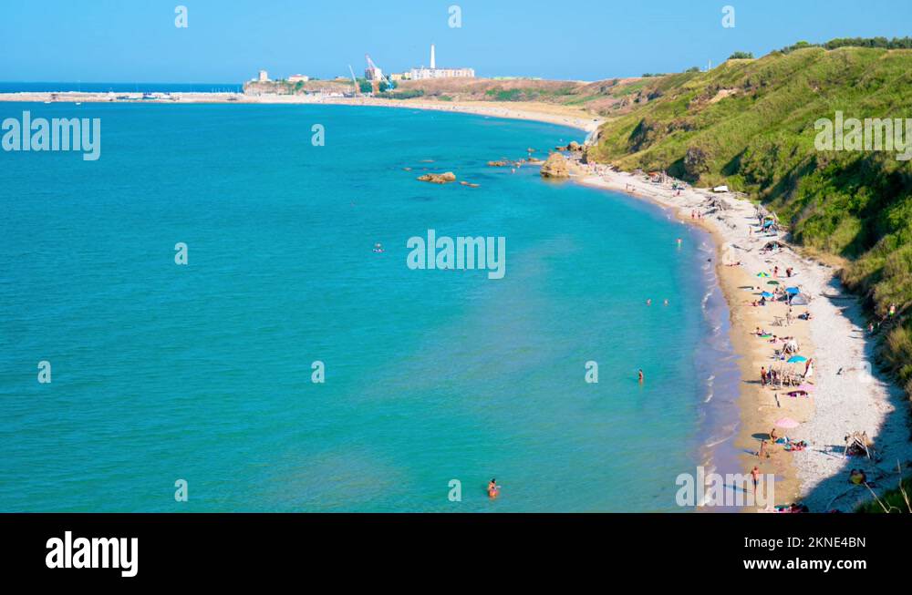 Punta Aderci and Punta Penna beach in Vasto, Abruzzo Stock Video ...